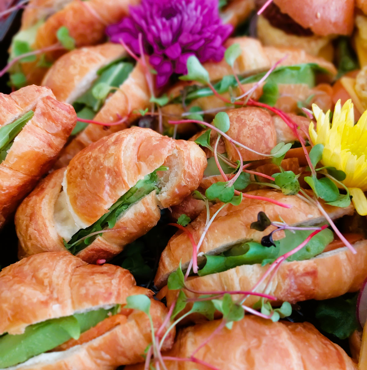 Mini croissants with fillings per dozen - Caffé Villagio